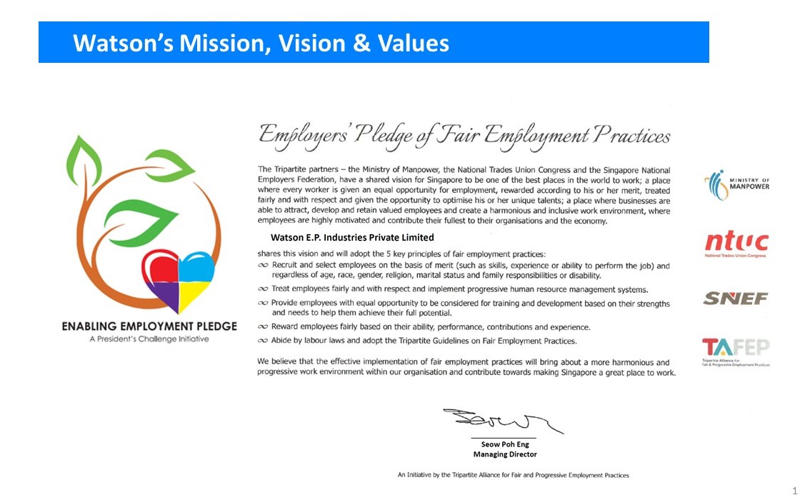 About Us | Watson E.P. Industries Pte Ltd